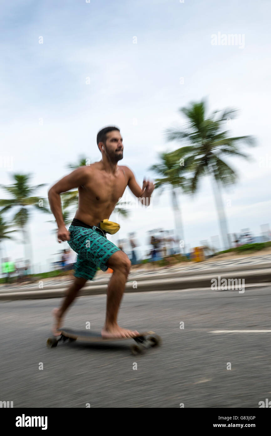 RIO DE JANEIRO - MARCH 6, 2016: Young carioca Brazilian man on ...