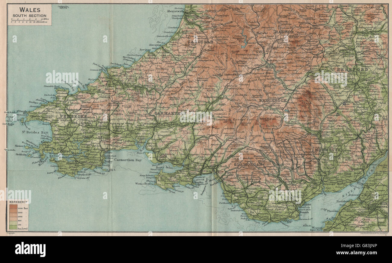Map of pembroke hi-res stock photography and images - Alamy