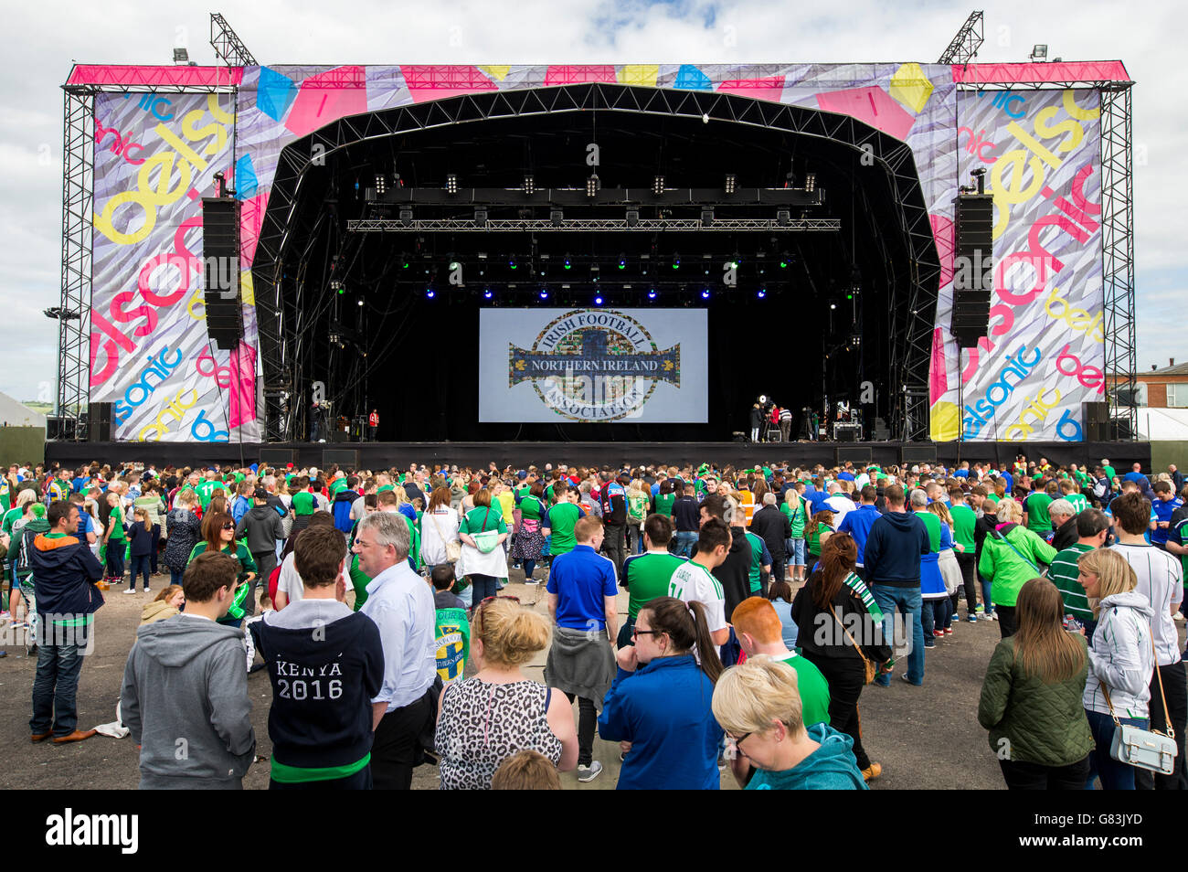 Belsonic fan zone hi-res stock photography and images - Alamy