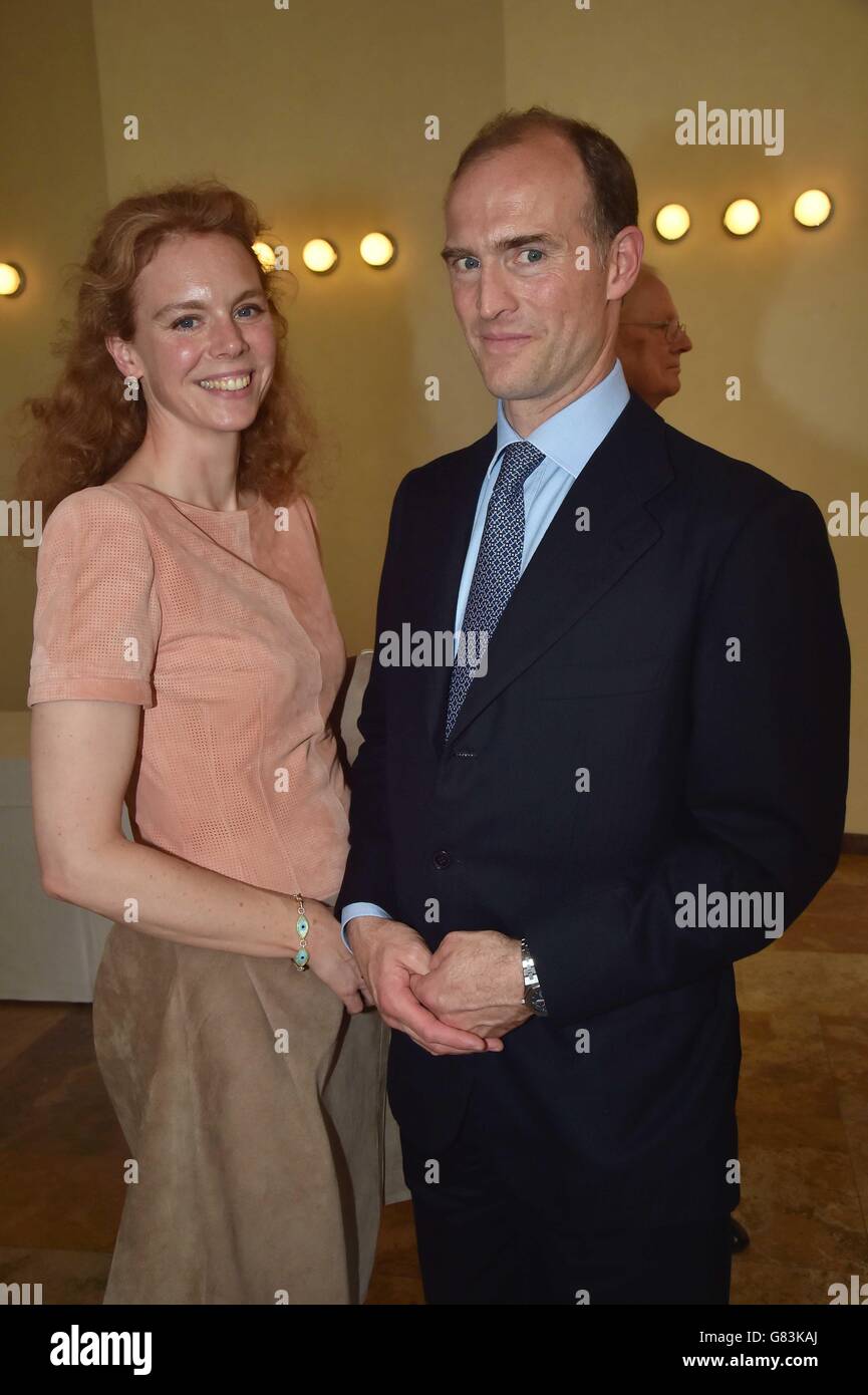 Prince donatus hesse wife floira visit to romer hi-res stock ...