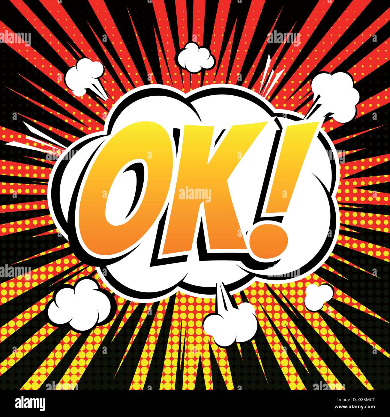 Ok comic book style hi-res stock photography and images - Alamy