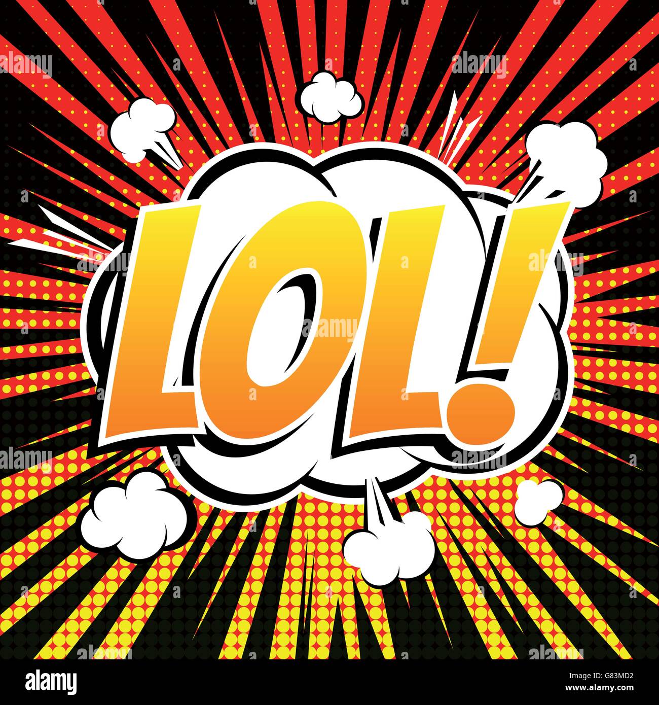 Lol text pop art style hi-res stock photography and images - Alamy