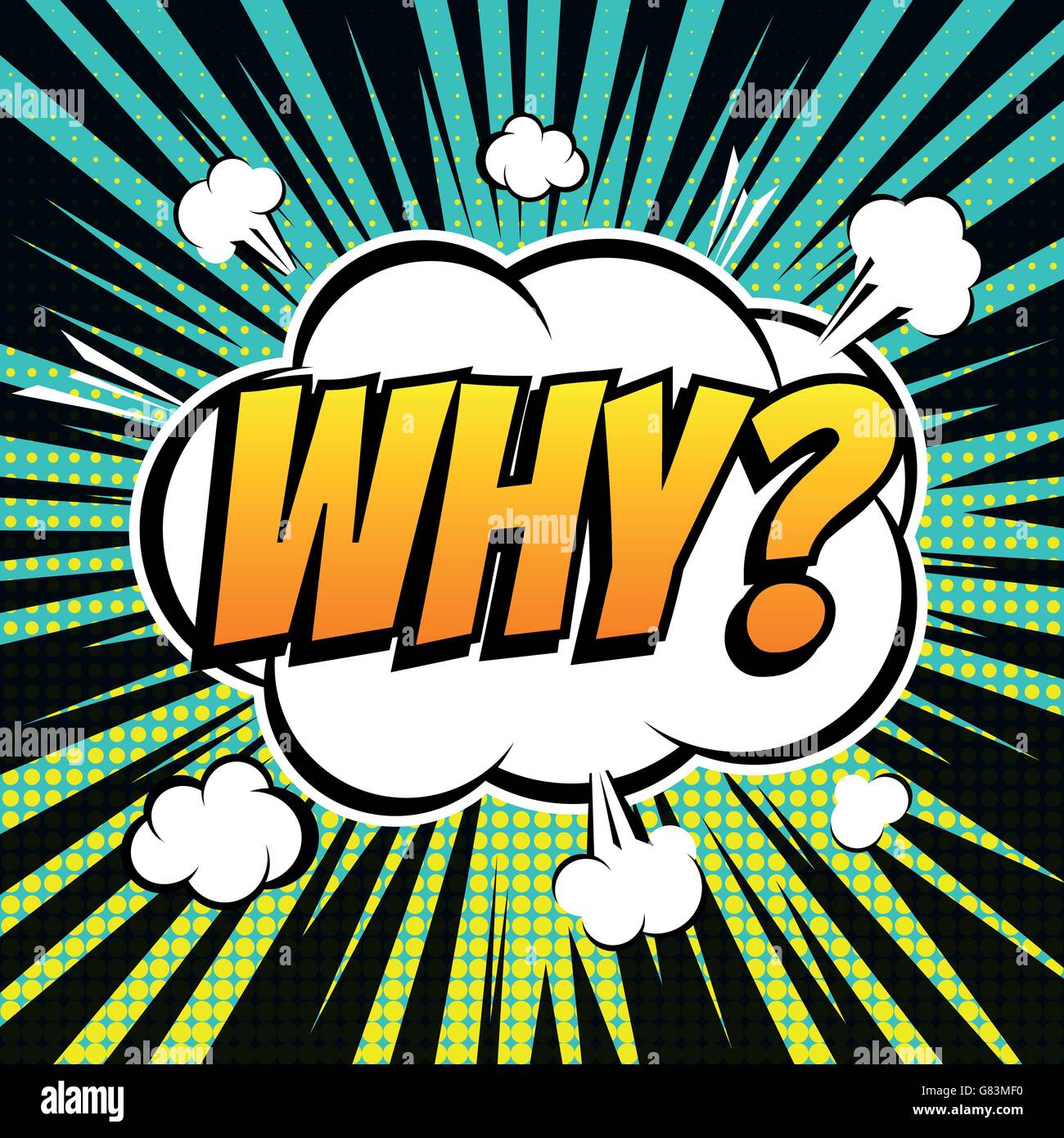 Why comic book bubble text retro style Stock Vector Image & Art - Alamy