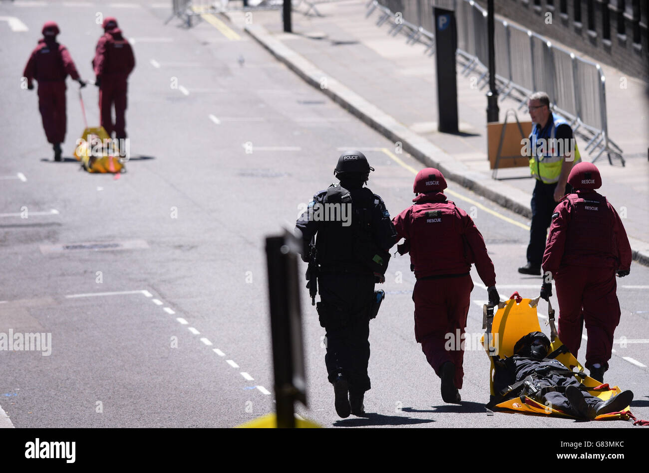 Members of the emergency services take part in Operation Strong Tower ...