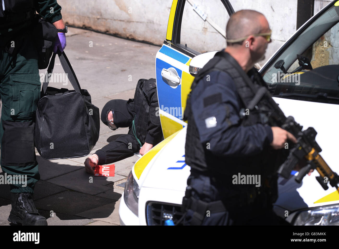 Members of the emergency services take part in Operation Strong Tower ...