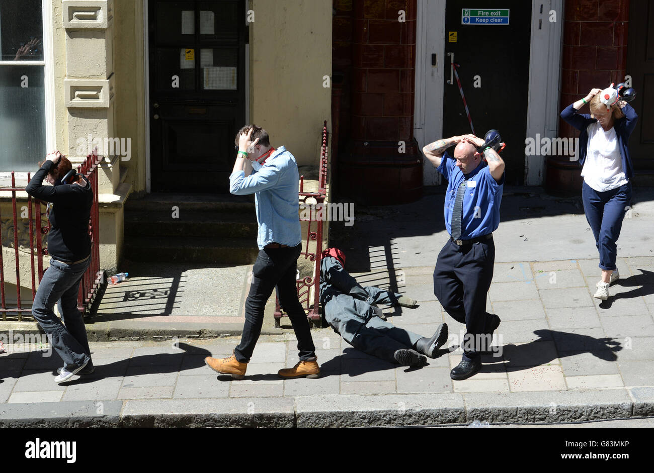 Members of the emergency services take part in Operation Strong Tower ...