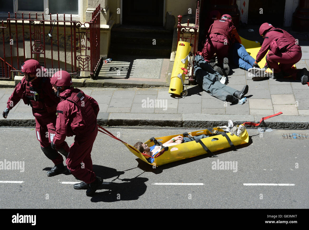 Members of the emergency services take part in Operation Strong Tower ...