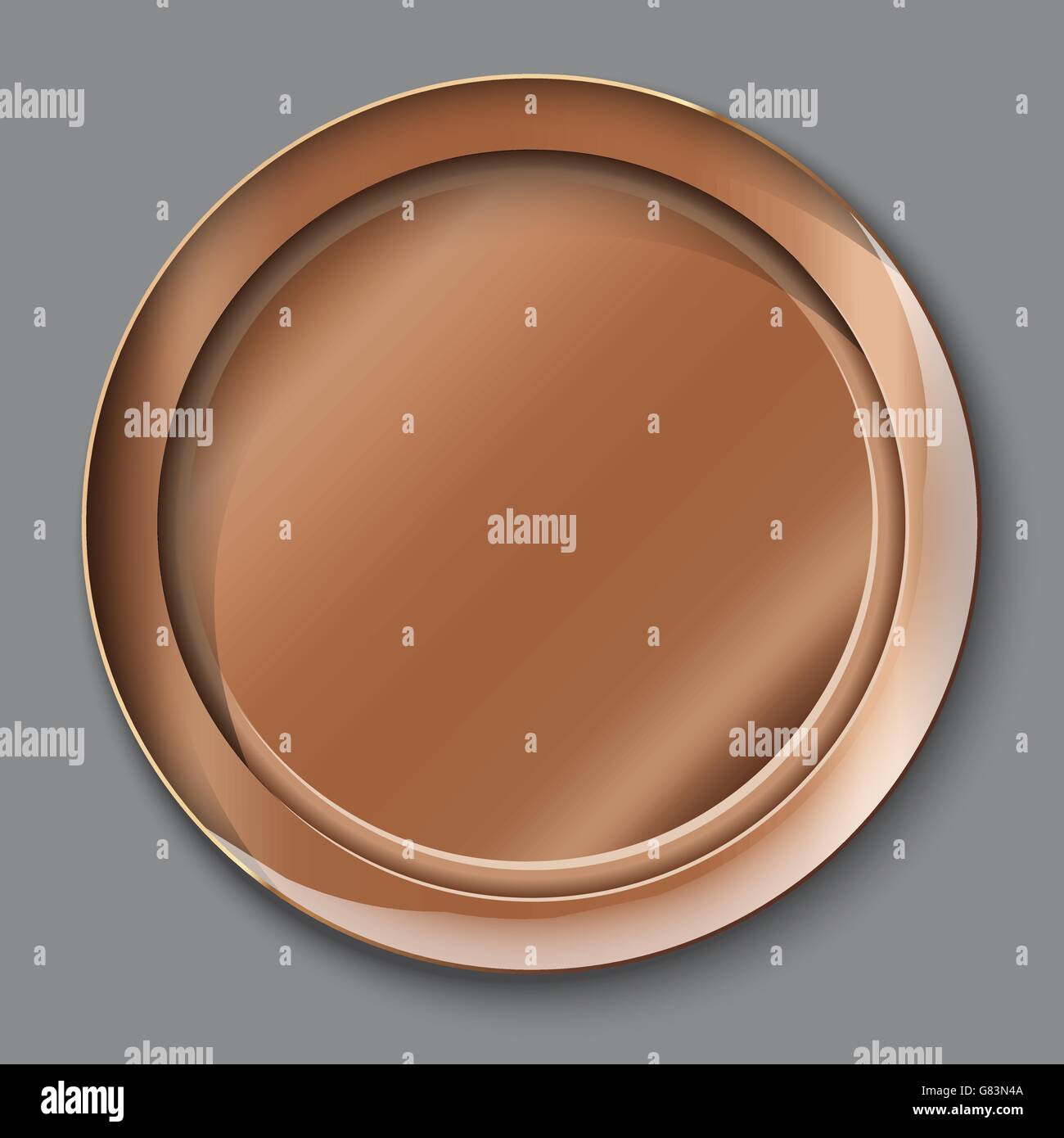 Vector illustration of empty copper plate Stock Vector Image & Art - Alamy