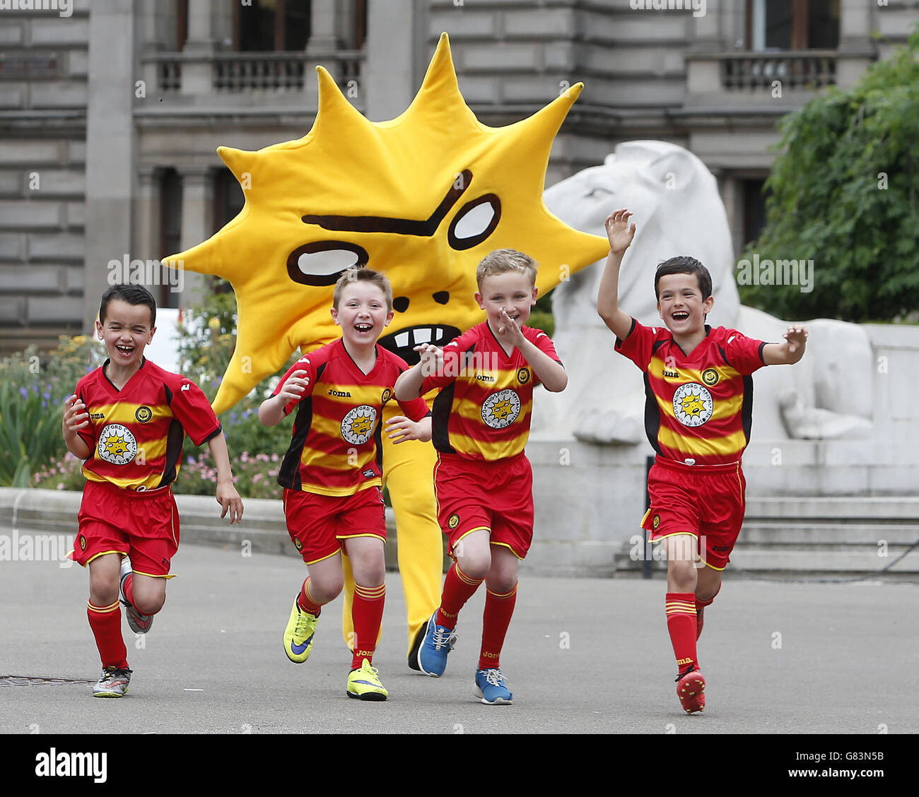 Partick Thistle launch their 2015/16 home kit with their Mascot ...