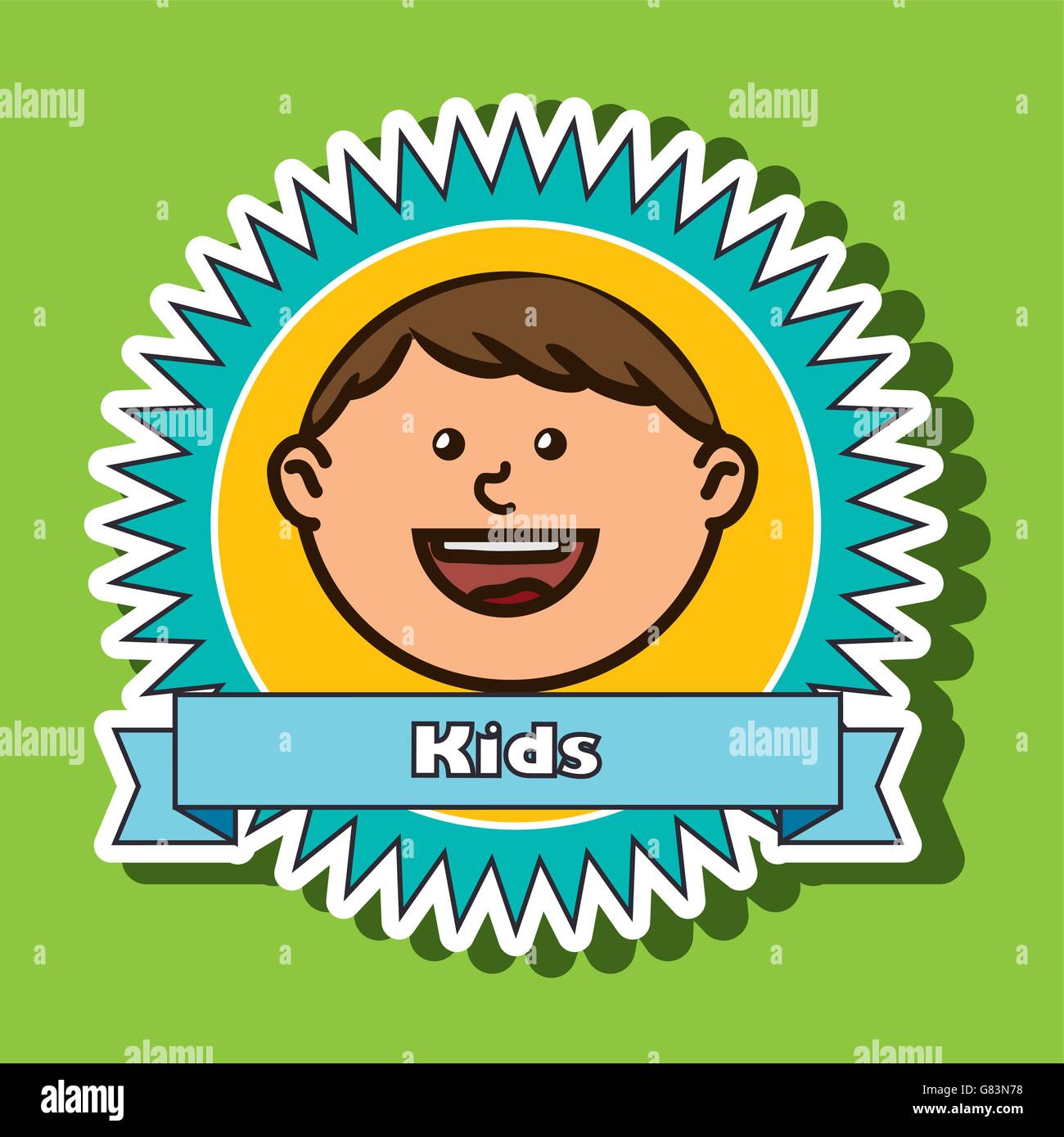 happy kids design Stock Vector Image & Art - Alamy