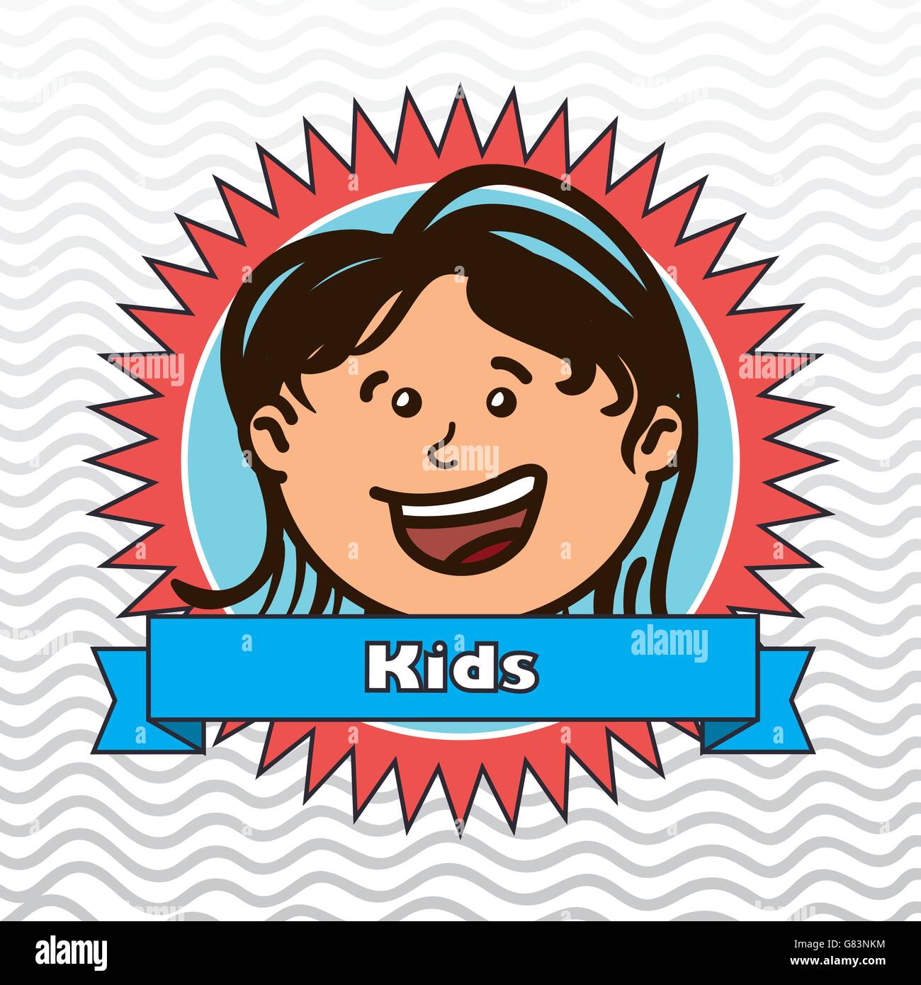 happy kids design Stock Vector Image & Art - Alamy