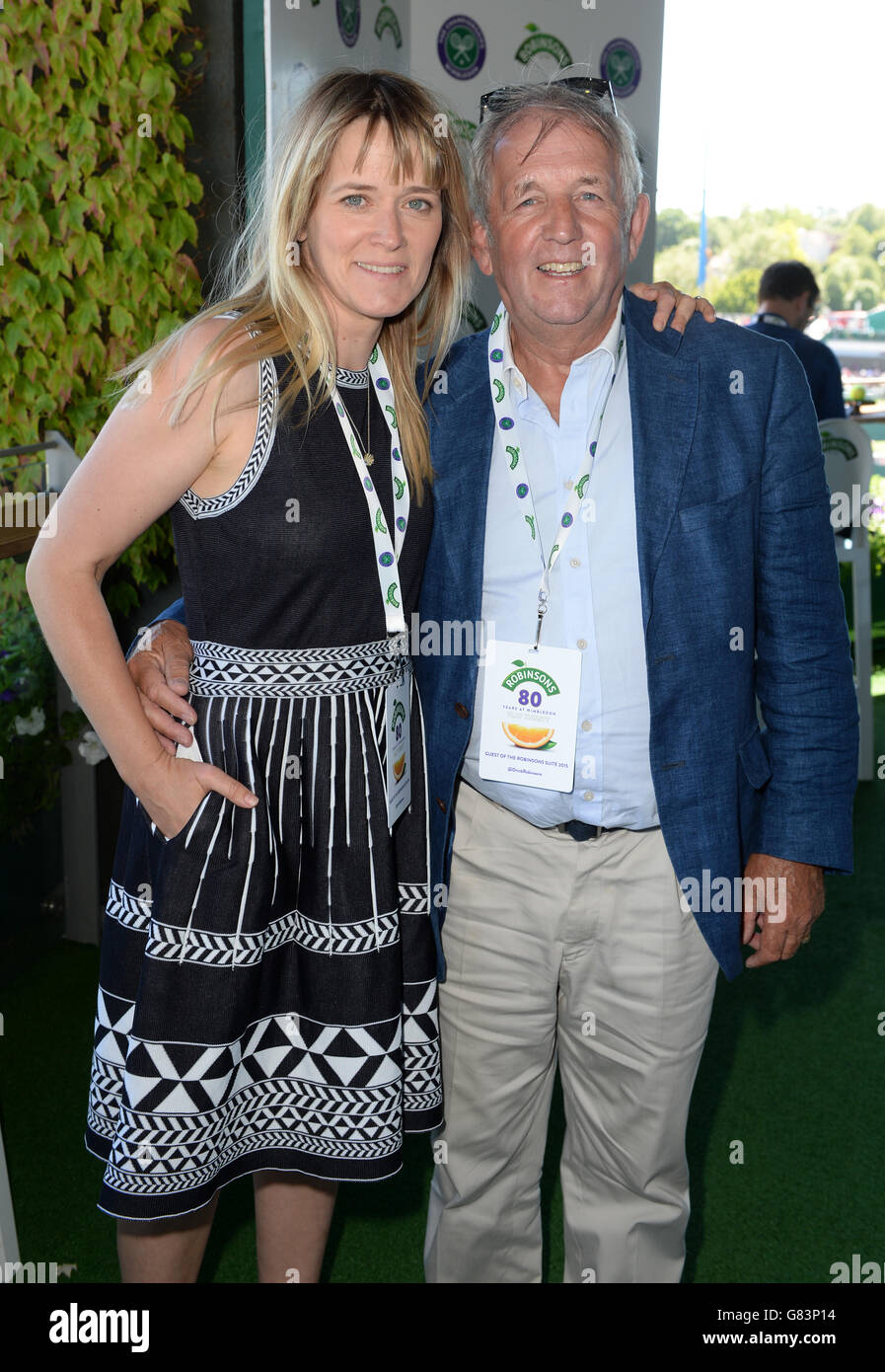 EDITORIAL USE ONLY Edith Bowman and her father Sandy help Robinsons ...
