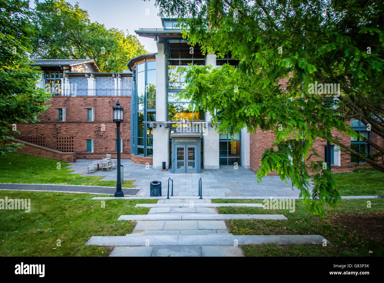 The Admissions Building at Trinity College, in Hartford, Connecticut ...