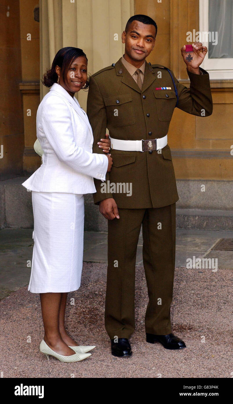 Johnson Beharry - Victoria Cross - Buckingham Palace Stock Photo - Alamy