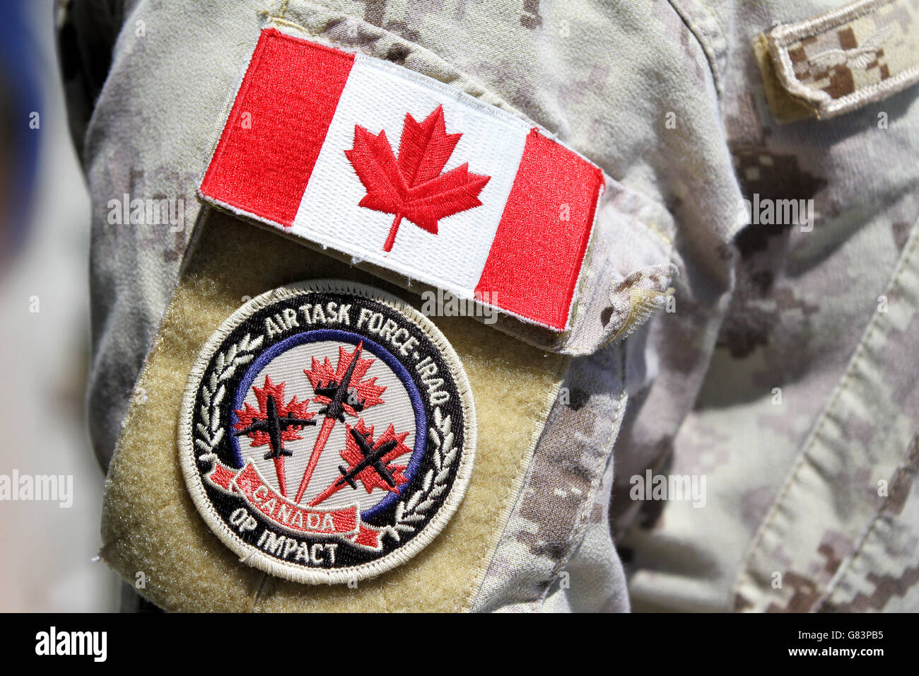 A Canadian soldier who served with Operation Impact and Air Task Force ...
