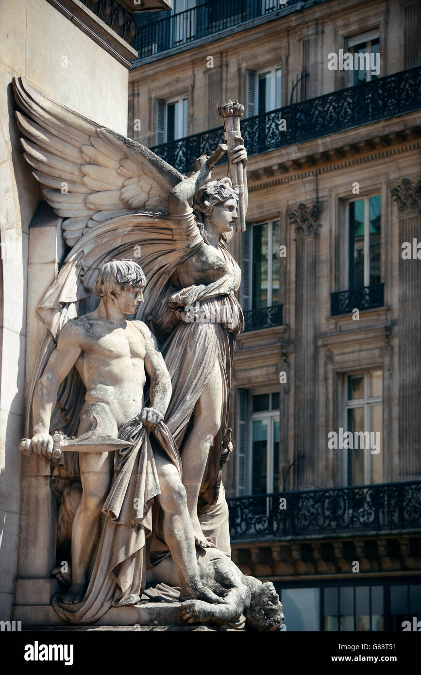 Historical statue paris opera hi-res stock photography and images - Alamy
