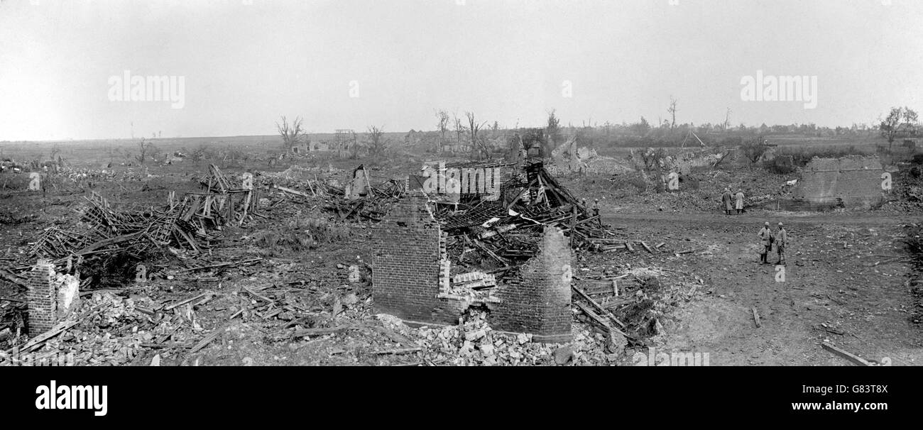 Remains of the first world war Black and White Stock Photos & Images ...