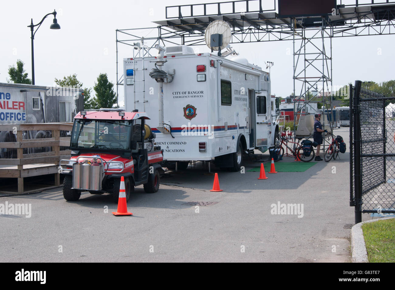 Bangor Police Emergency Response mobile unit at the 2015 American Folk ...