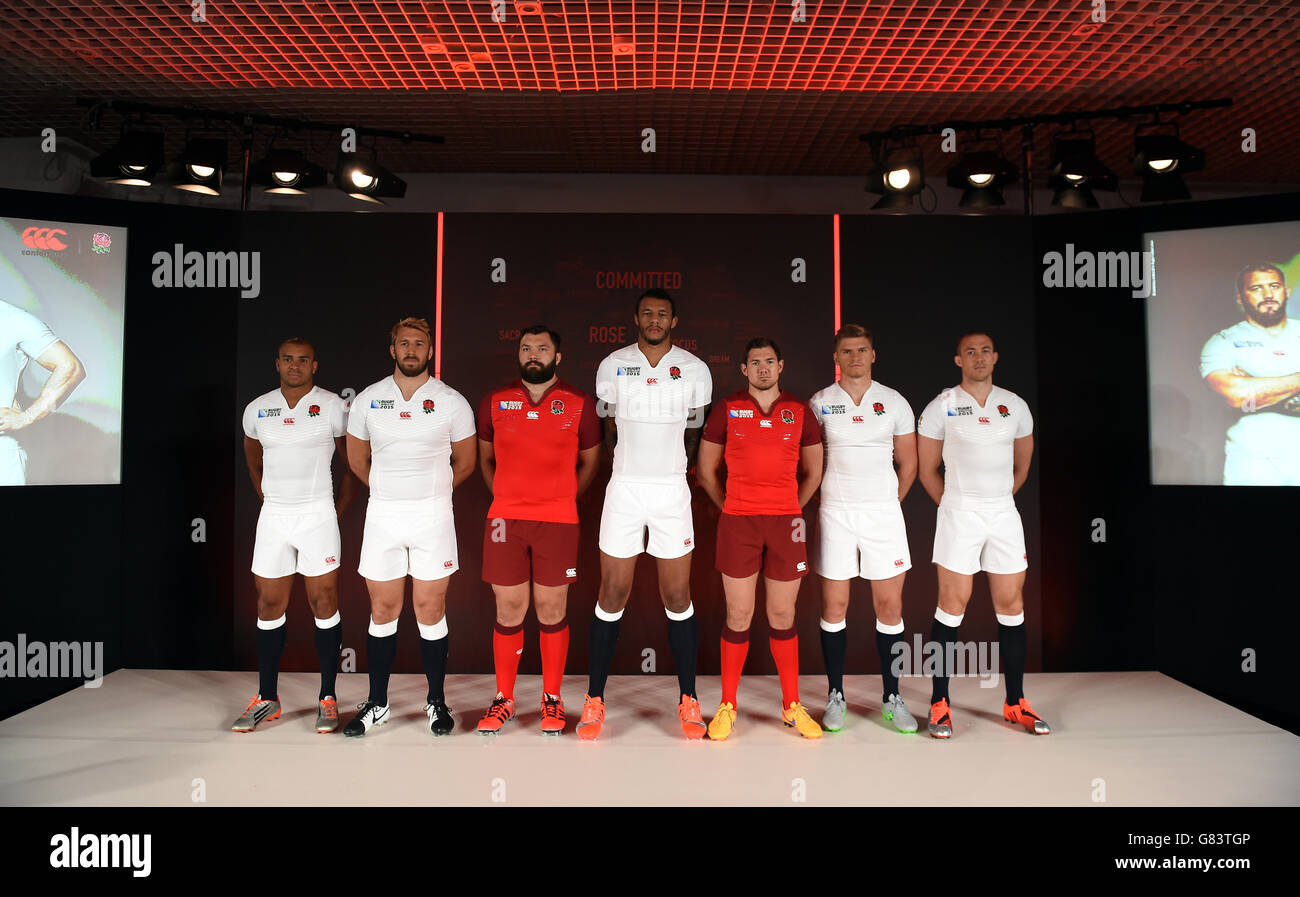 England's (left to right) Jonathan Joseph, Chris Robshaw, Alex ...