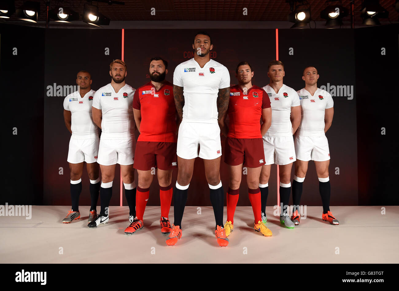 England's (left to right) Jonathan Joseph, Chris Robshaw, Alex ...