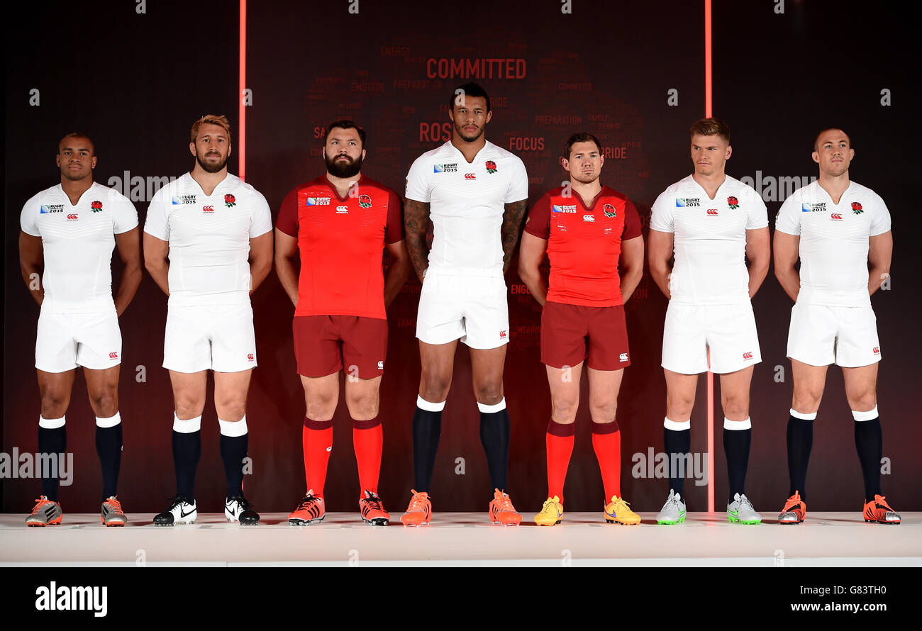 England's (left to right) Jonathan Joseph, Chris Robshaw, Alex ...