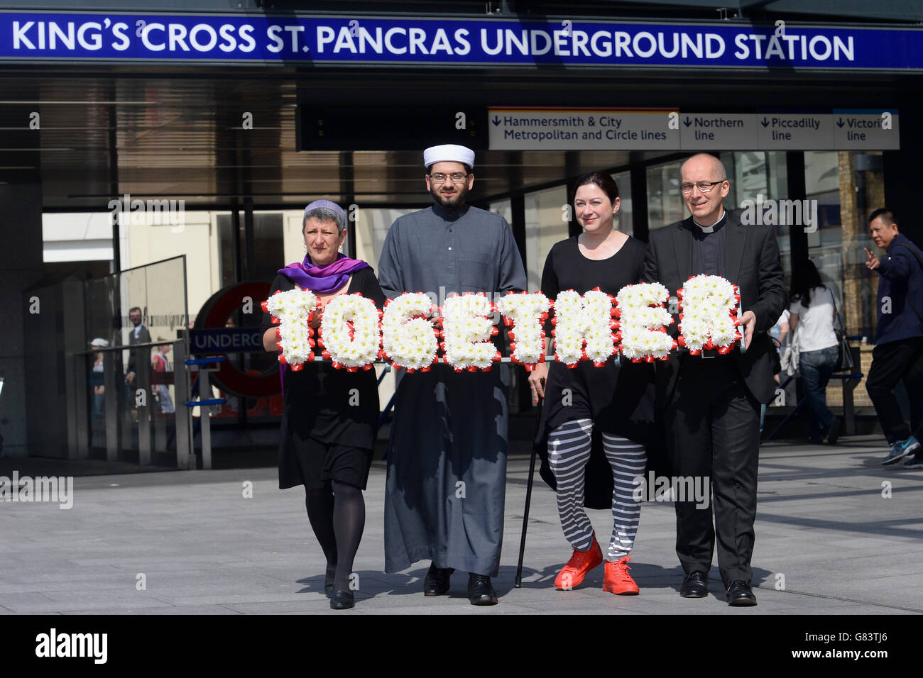 (From the left) Rabbi Laura Janner-Klausner, Imam Qari Asim, 7/7 ...