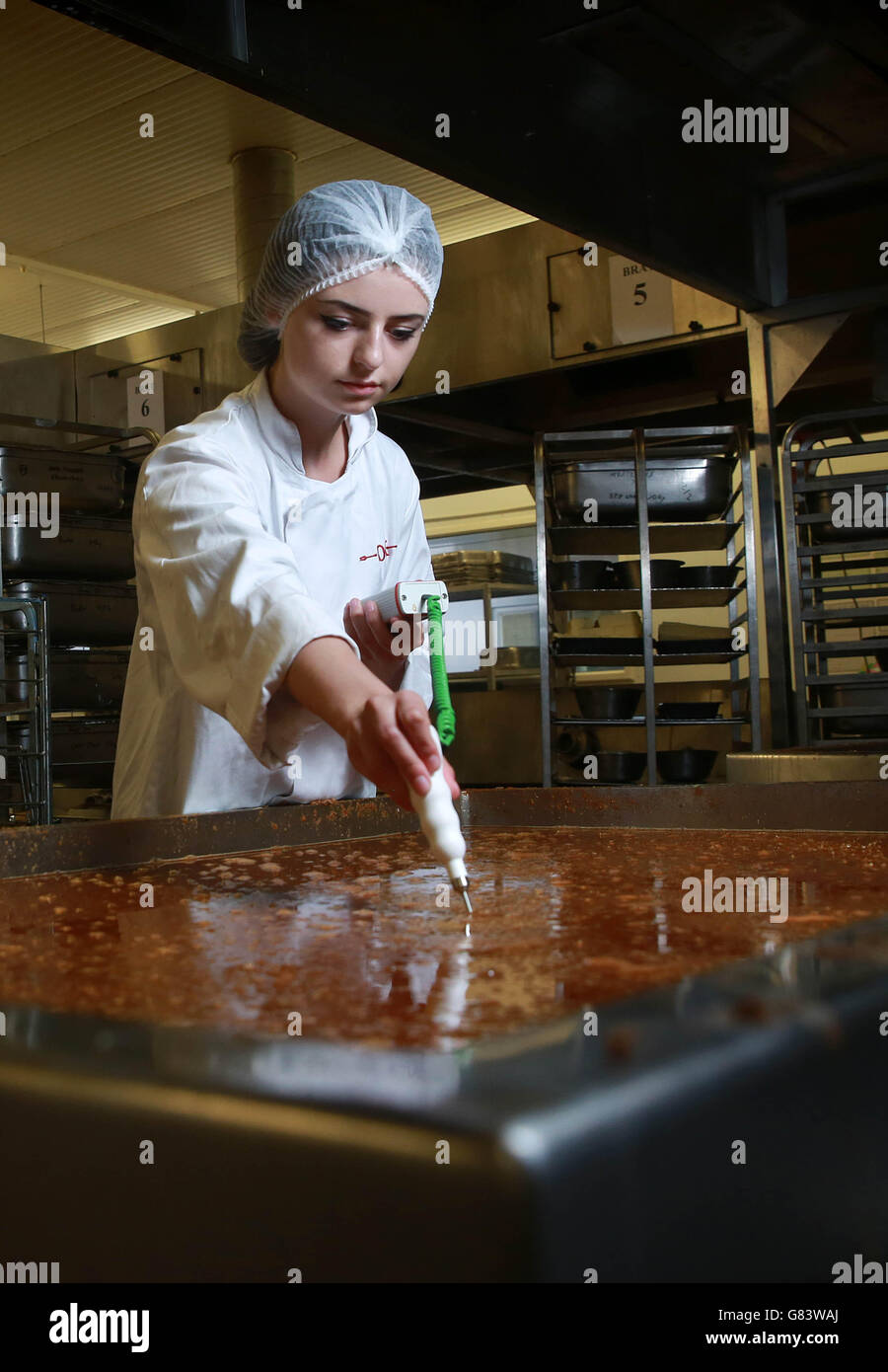 EDITORIAL USE ONLY Technical assistant Jade Walker at the COOK Kitchen ...