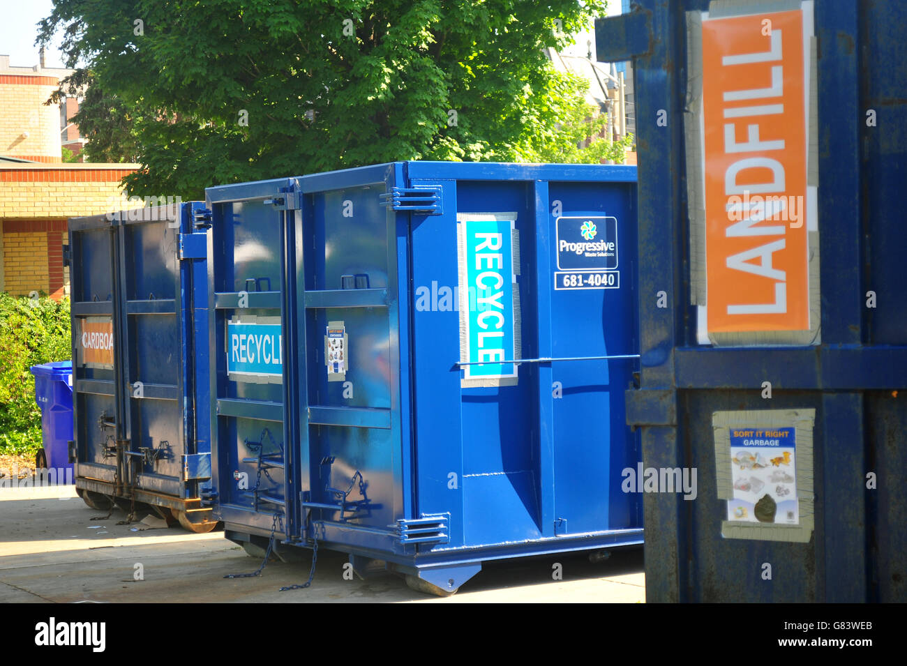Recycling containers hi-res stock photography and images - Alamy