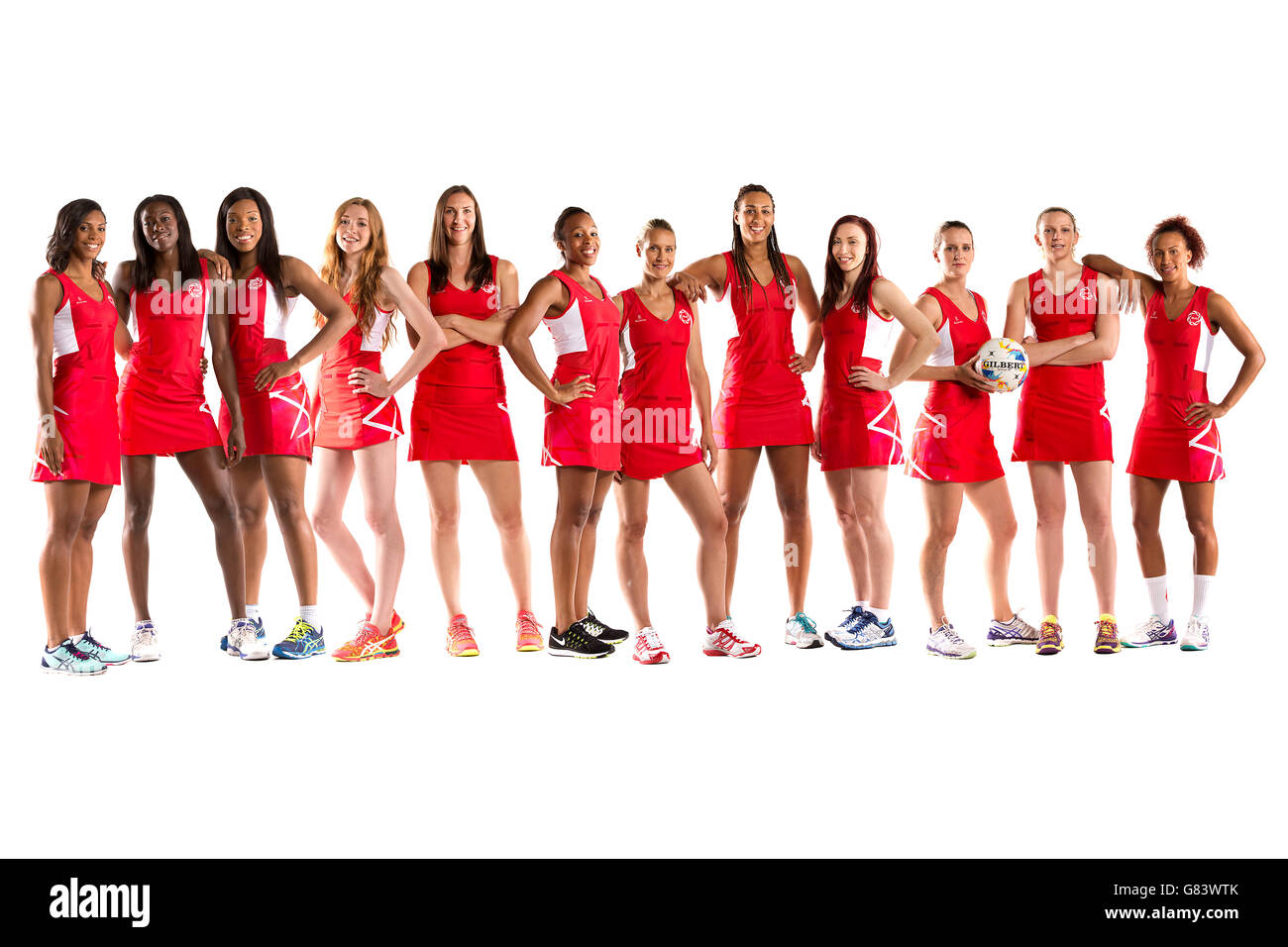 Netball team portrait hi-res stock photography and images - Alamy