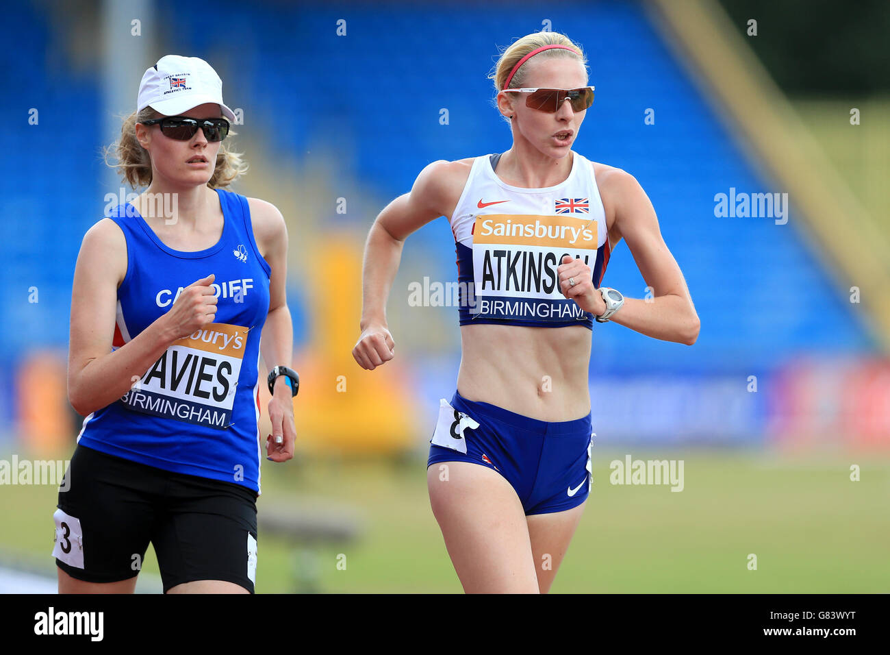 Johanna Atkinson (Middlesbrough) and Bethan Davies (Cardiff) during the ...