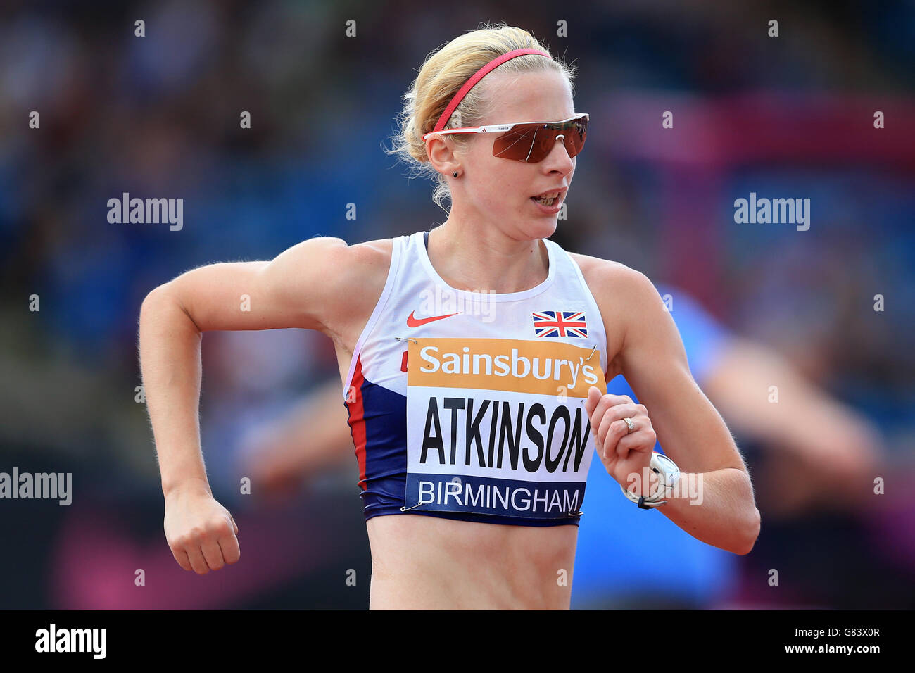 Johanna Atkinson (Middlesbrough) during the Women's 5000 Metres Walk ...