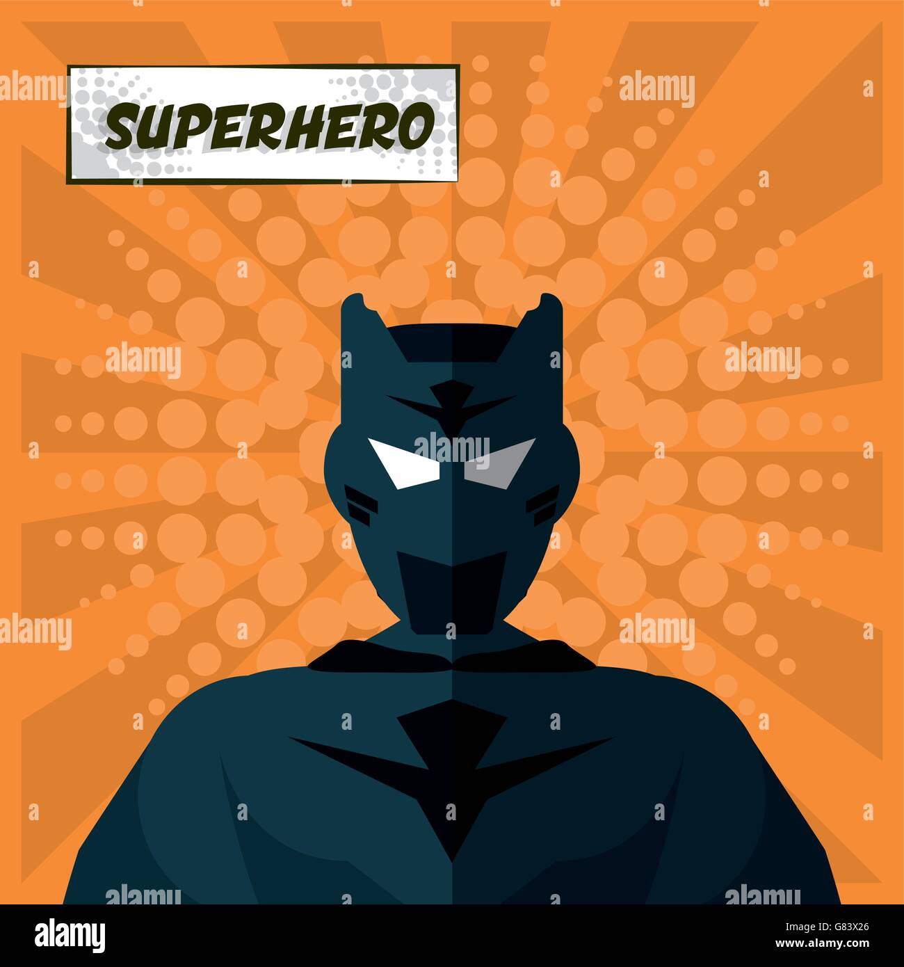 Superhero icon. Cartoon design. vector graphic Stock Vector Image & Art ...