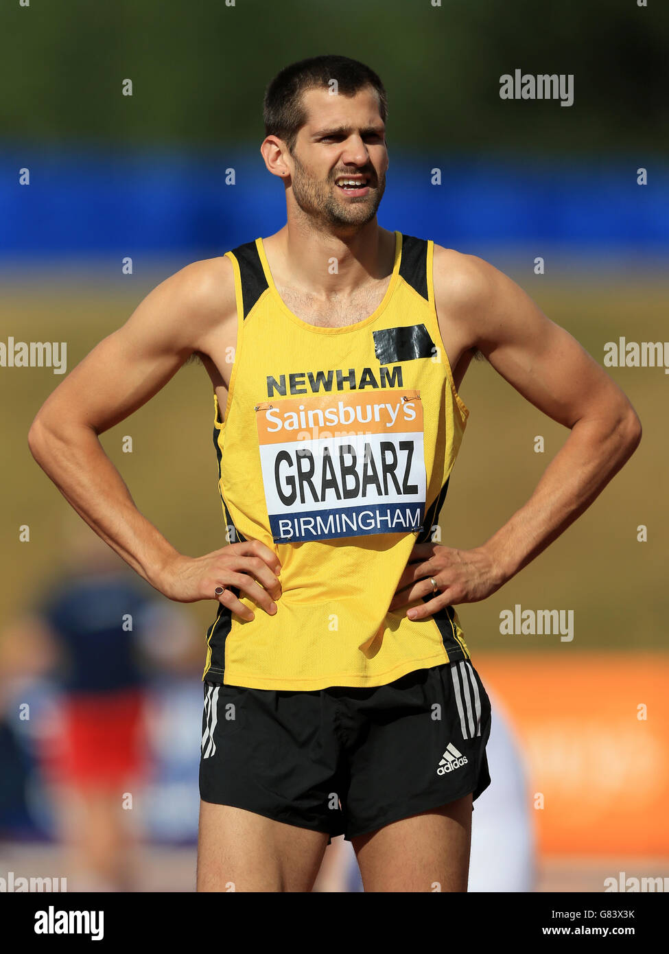 Robbie Grabarz (Newham EB) during the Men's High Jump Final Stock Photo ...
