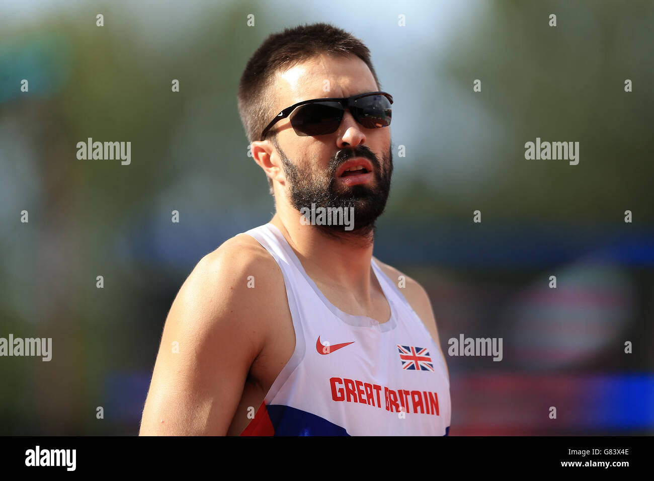Martin Rooney (Croydon) before the Men's 400 Metres Final Stock Photo ...