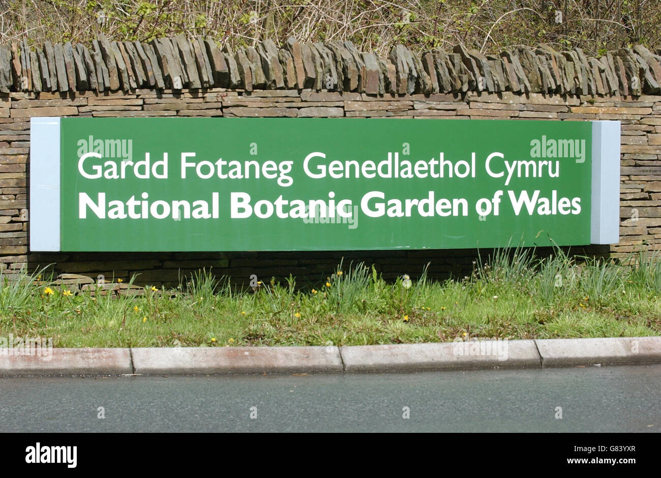 Entrance to national botanic garden wales hi-res stock photography and ...
