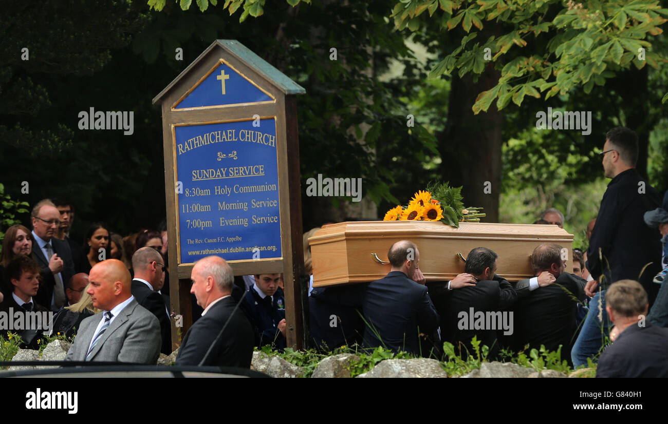 The funeral of Lorcan Miller takes place at Rathmichael Parish Church ...