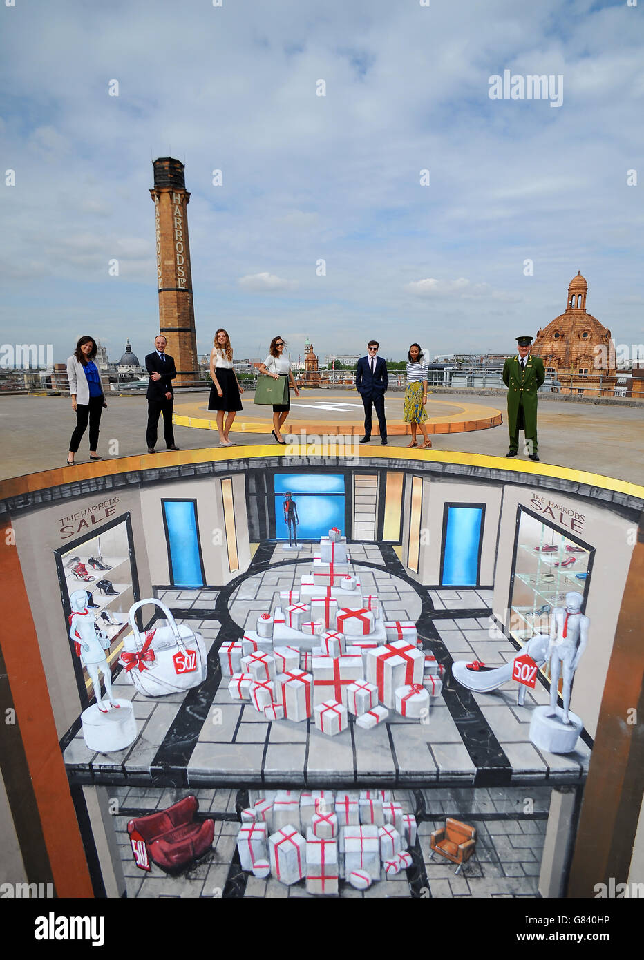 Harrods 3d illusion hi-res stock photography and images - Alamy