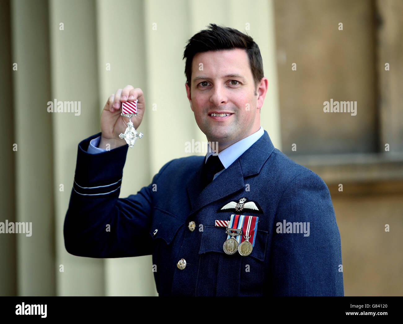 Flight Lieutenant Timothy Eddy after he was awarded the Air Force Cross ...