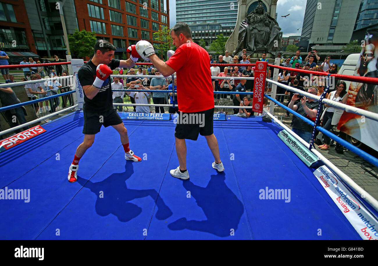 Boxing - Scott Quigg and Anthony Crolla Public Work-outs - Piccadilly ...