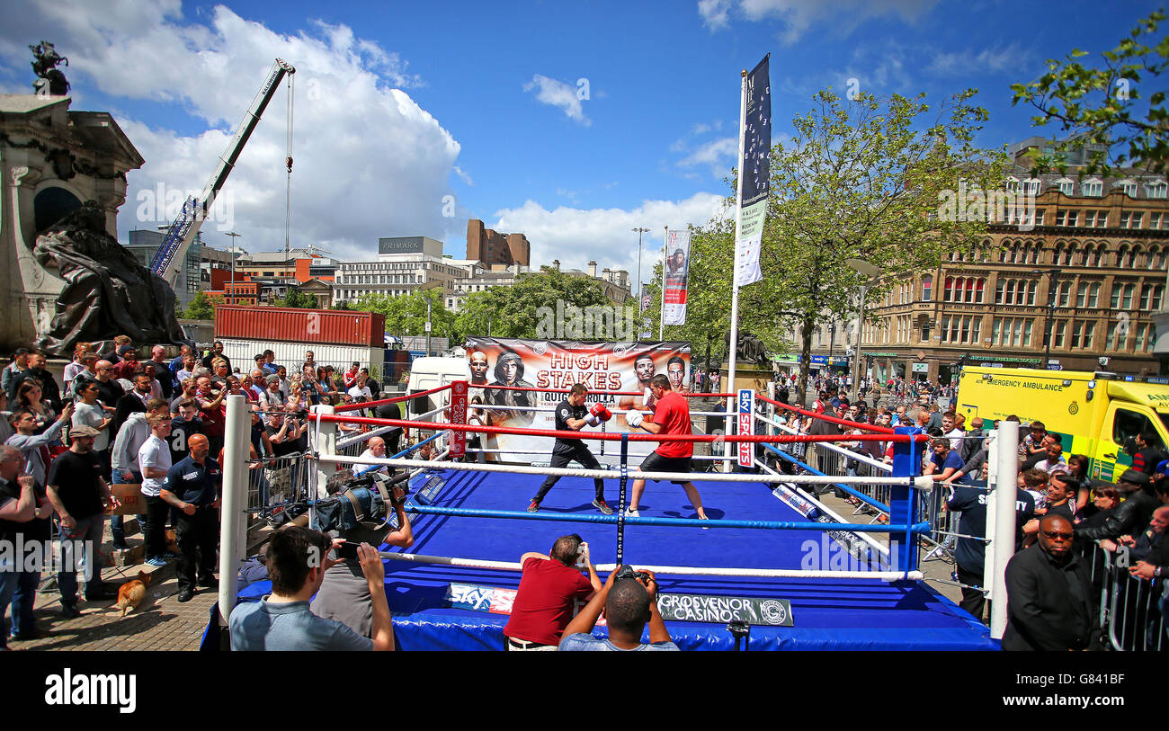 Boxing scott quigg and anthony crolla public work outs piccadilly ...