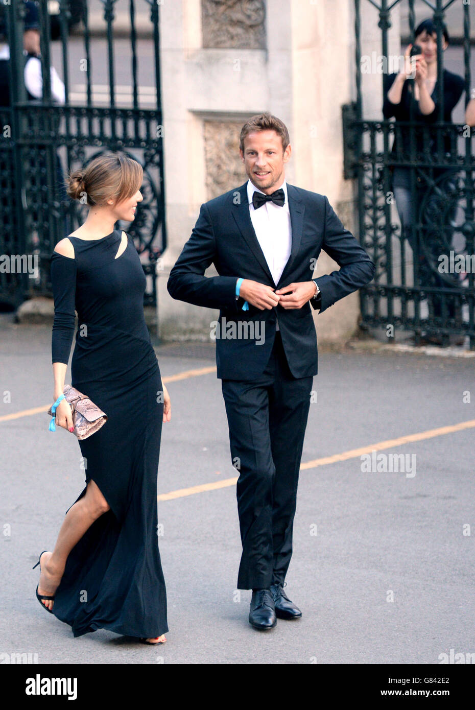 Jenson Button and his wife Jessica attend the Walkabout Foundation ...