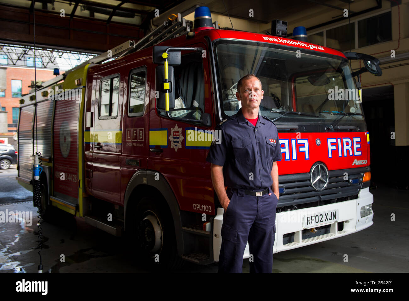 Memorial july7 fireman hi-res stock photography and images - Alamy