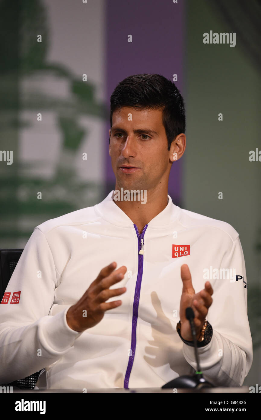 Broadcast interview tennis hi-res stock photography and images - Alamy