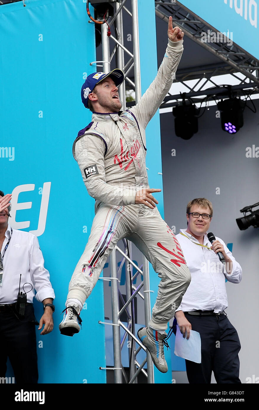 Virgin racings sam bird visa london eprix battersea park hi-res stock ...