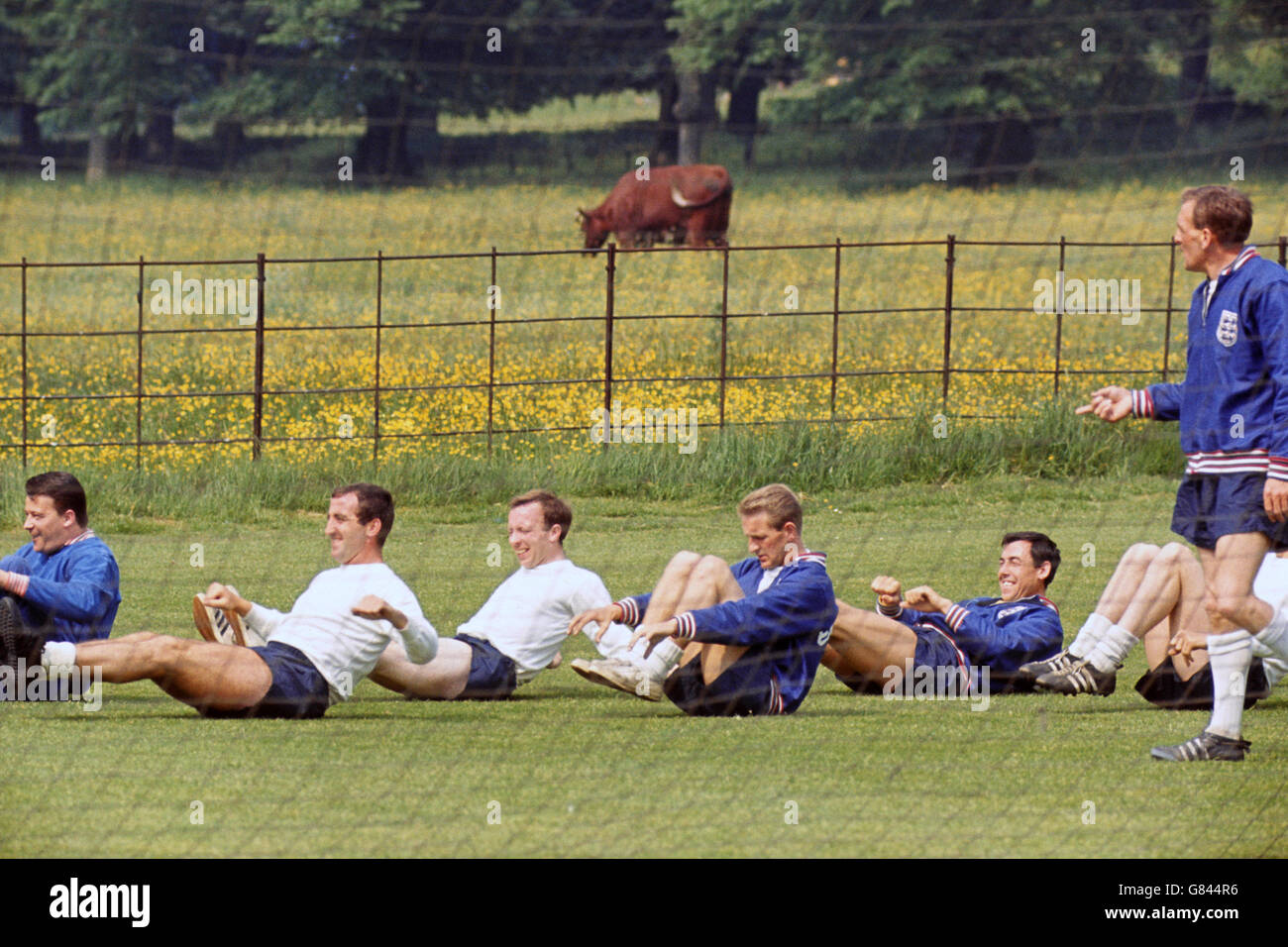 England players training at Lilleshall ahead of the World Cup Finals ...