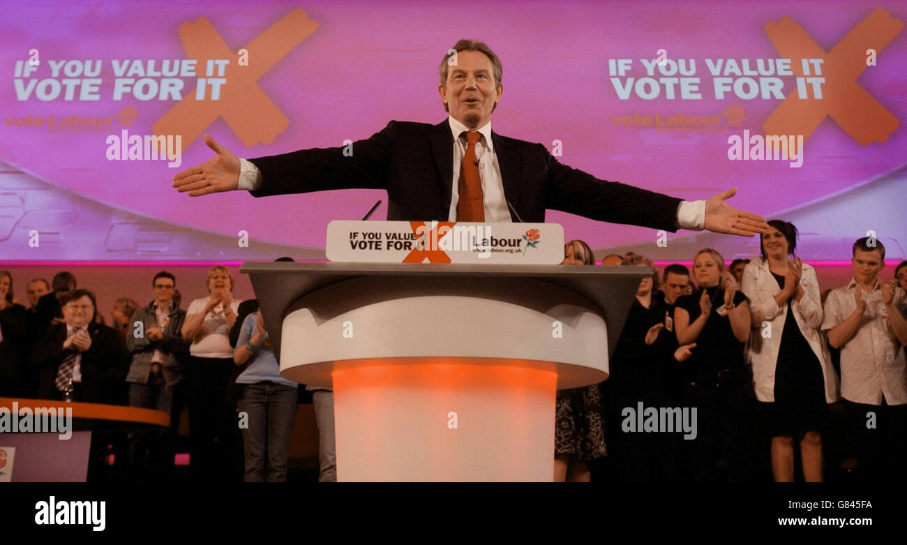 General Election Campaign 2005 - The Labour Party Stock Photo - Alamy