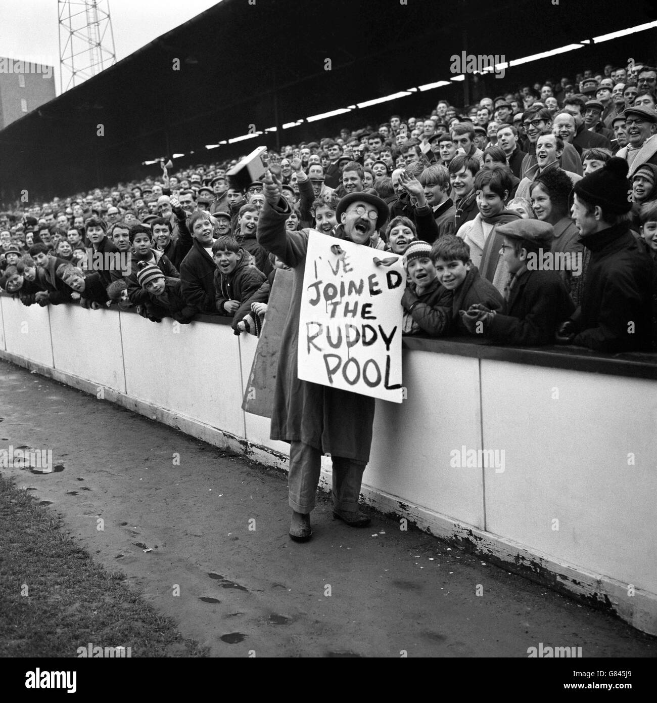 Sport Football 1960s Fans Crowd Black And White Stock Photos Images