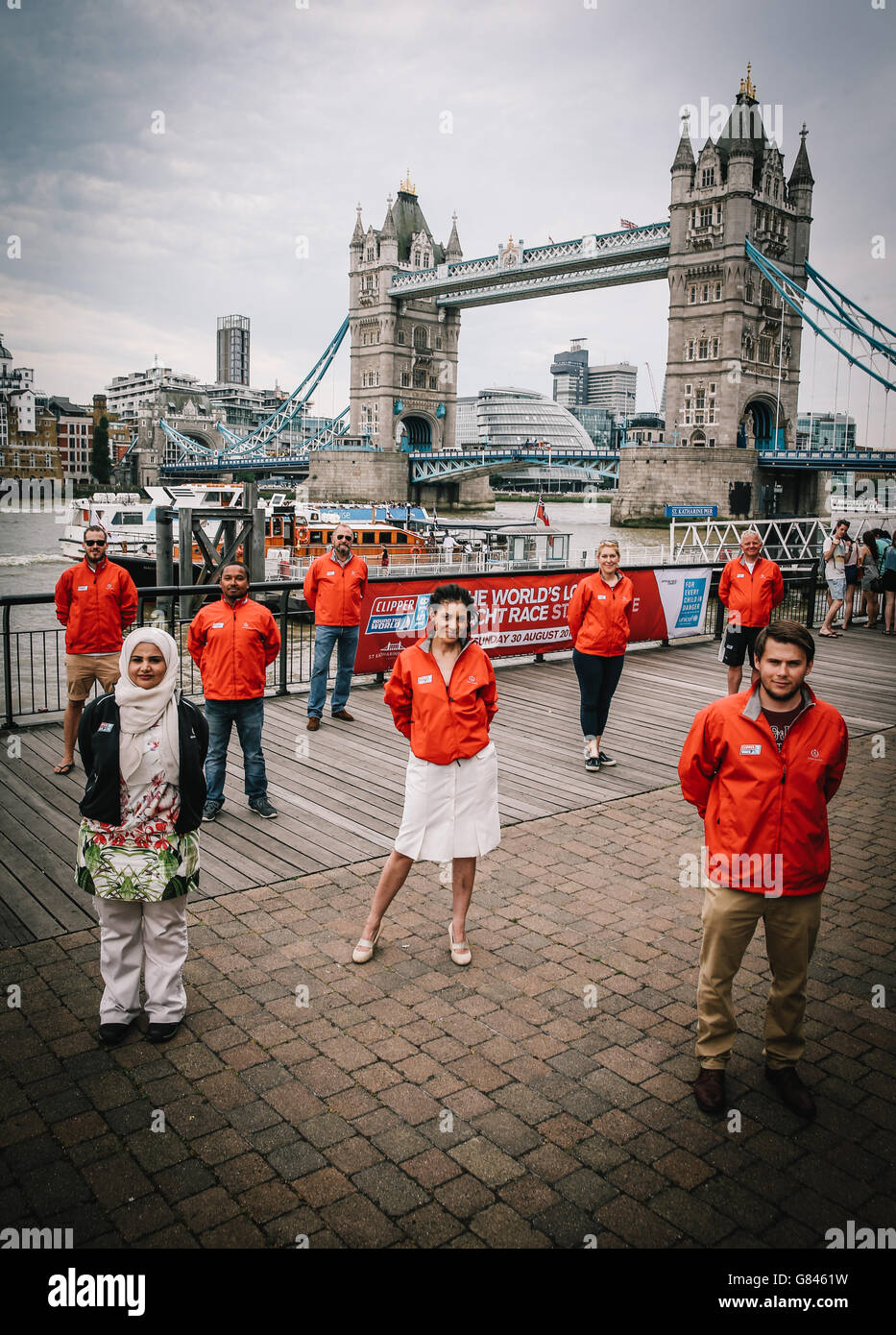 Crew members Stephen O'Connor, Gavin Reid, Caroline Bowen, Brian ...
