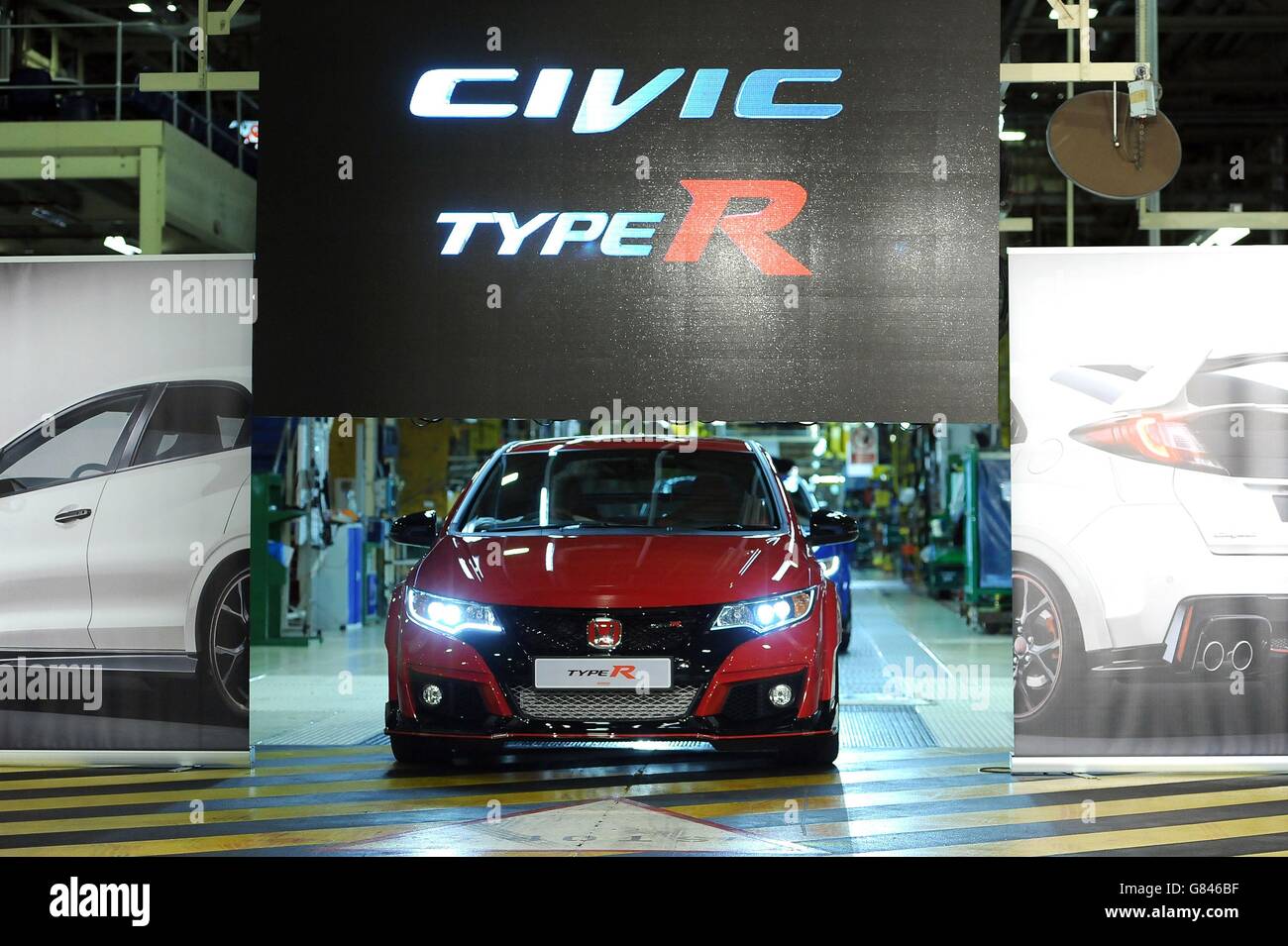 The first of three production models of the new Honda Civic Type R ...