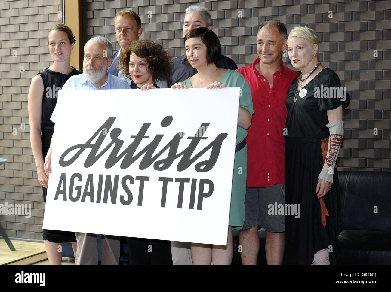 (Left to right) Carrie Cracknell, Mike Leigh, Nick Dearden, Helen ...